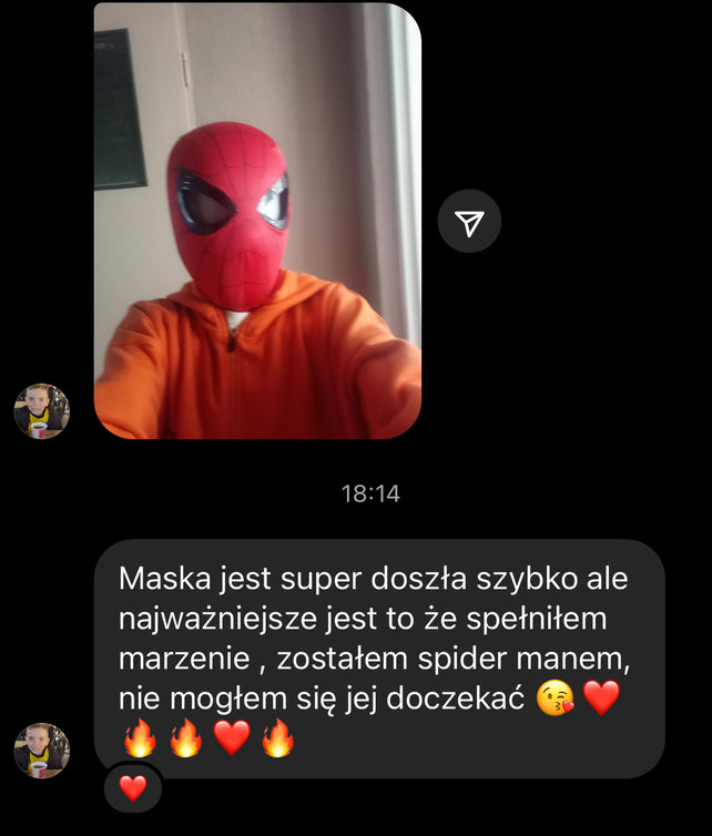 Maska S1 Spidey mrugające oczy SpiderGadżet™ – Spider Gadżet
